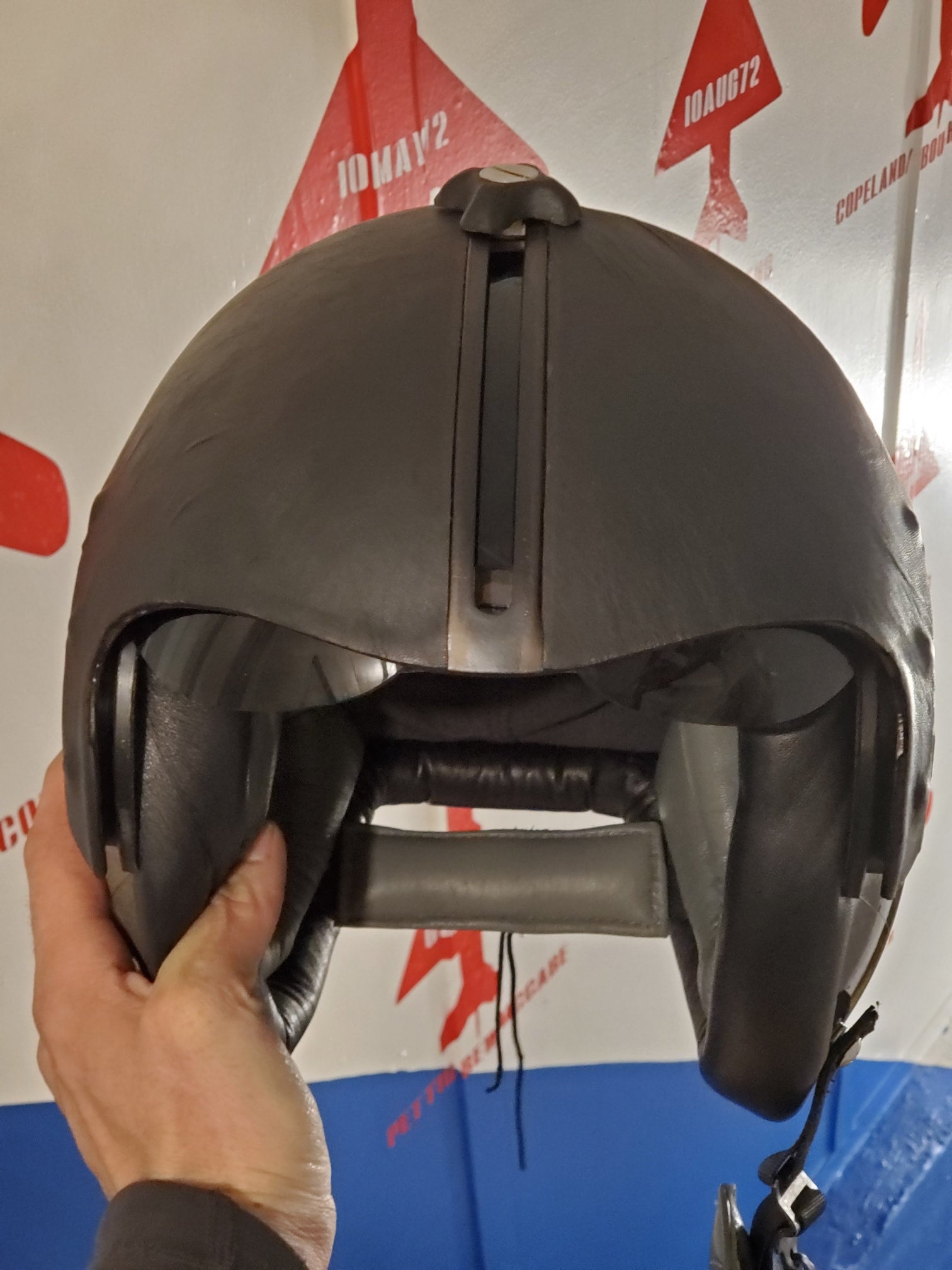 Leather Cover HGU Visor Cover & Lock Knob | Precision Flight Helmets