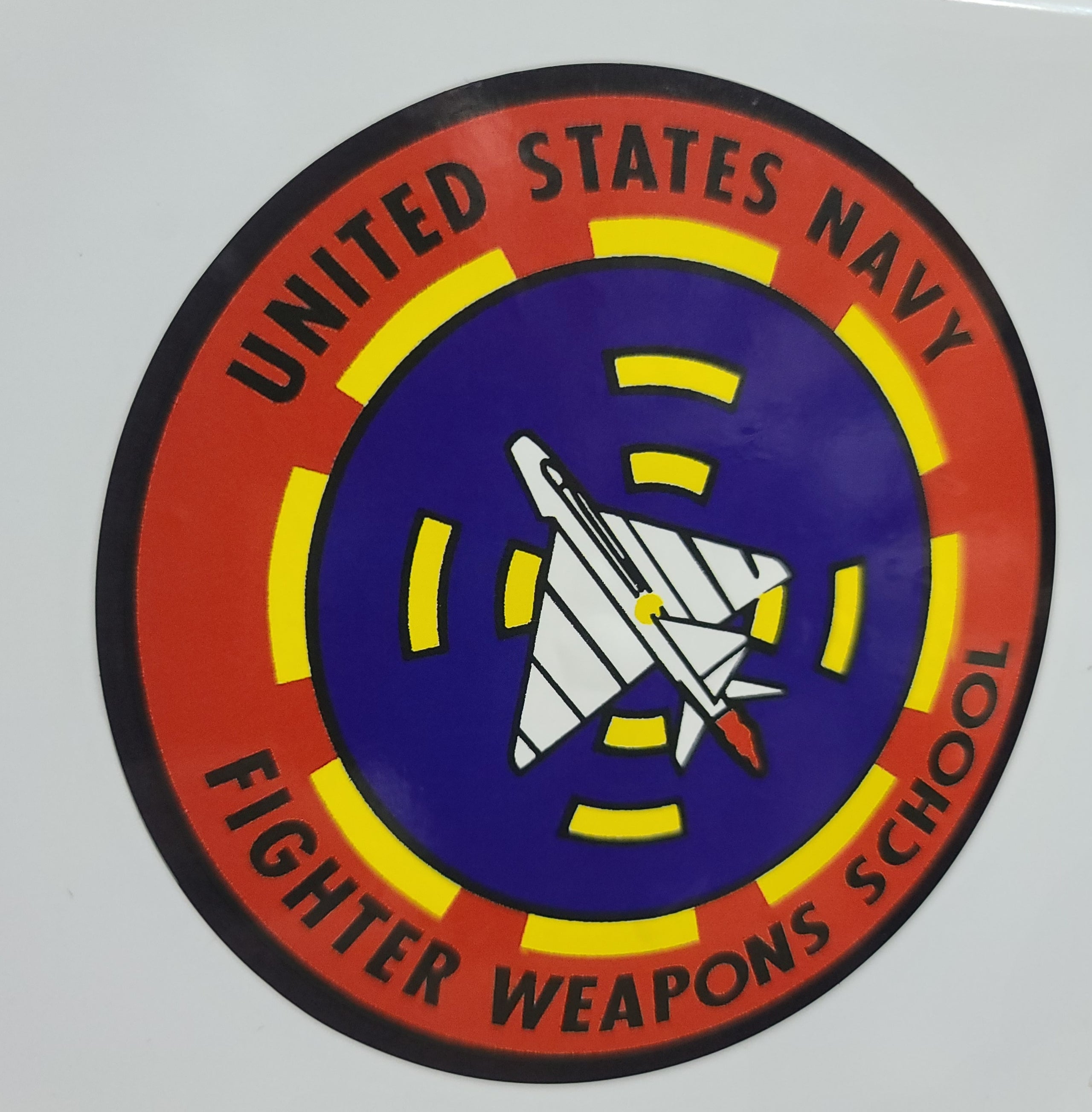 Top Gun Fighter Weapons School 4" Roundel | Precision Flight Helmets